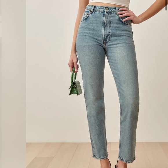Reformation | Jeans | Reformation Blue High Rise Jeans With Classic ...